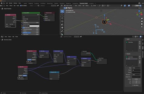 Geometry Nodes Dot Product Of Vector With Cameras Local Positive X