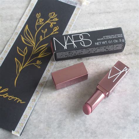 Review Nars Afterglow Tinted Lip Balm In ‘fast Lane Midori Kitty