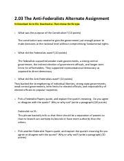 2 03 Anti Federalists Alternative Pdf 2 03 The Anti Federalists