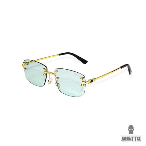 Ghetto Palette Sunglasses Gold Frame For Women Ghetto