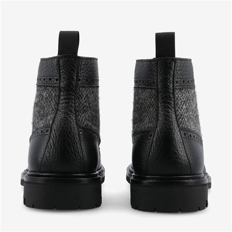 The Boston Boot In Black Brogue Boots Taft