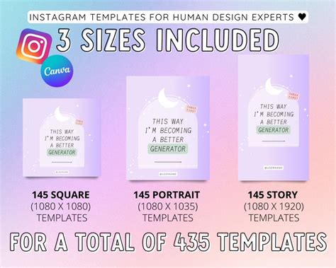 Human Design Template Human Design Canva Human Design Etsy
