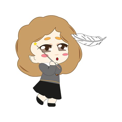 Cute Witch Illustration Character Concept Art 25940899 Vector Art At