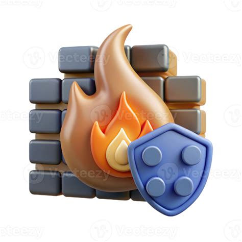 Magnificent Traditional Firewall Symbol With Data Stream Orange Cutout Detailed 58021417 Png