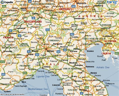 Brescia Map Italy