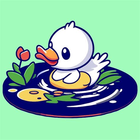 Super Cute Chibi Duckling Vectors And Illustrations For Free Download