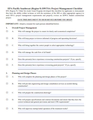 25 Free Construction Project Checklist Samples To Download