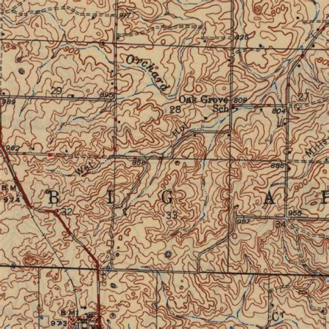Thayer Mo 1946 62500 Scale Map By United States Geological Survey