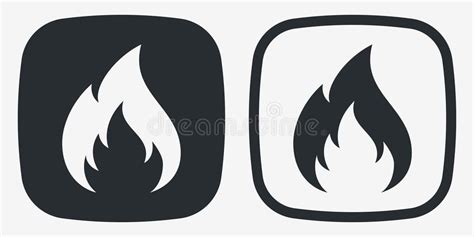 Flammable Symbol Packaging Symbol Stock Vector Illustration Of