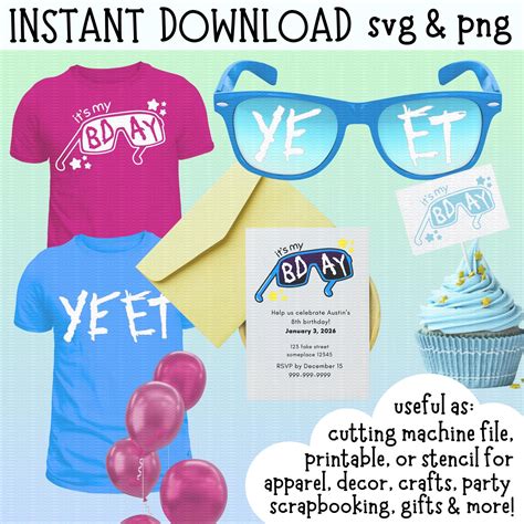 Yeet Svg Png Bundle Diy Sunglasses Shirt Costume Wrestling Fan T