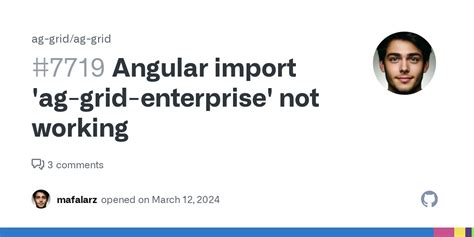Angular Import Ag Grid Enterprise Not Working Issue Ag Grid Ag Grid GitHub