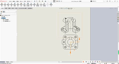 Solidworks工程图：零件的等轴测剖视图solidworks剖面图怎么转成工程图 Csdn博客