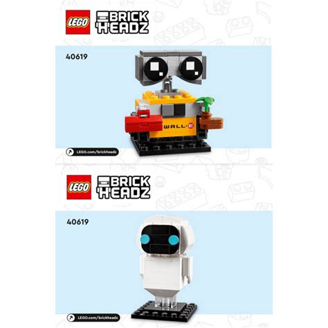 Lego Eve And Wall E Set 40619 Instructions Brick Owl Lego Marketplace
