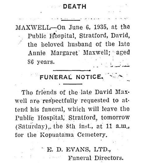 David Maxwell 1849 1935 Find A Grave Memorial