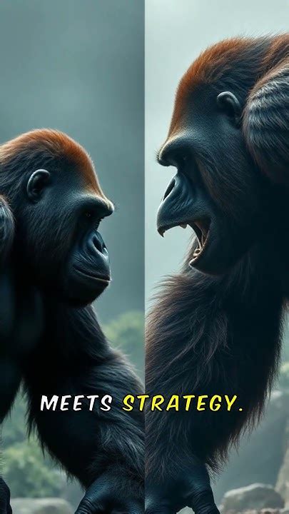 Gorilla Vs Gigantopithecus Battle Of The Giants Youtube