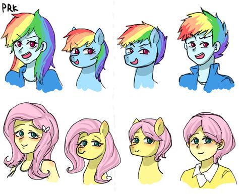 Butterscotch And Fluttershy Human