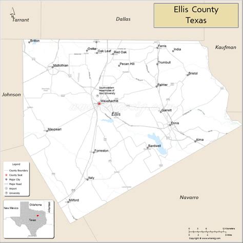 Ellis County Texas Map At Nicholas Barrallier Blog