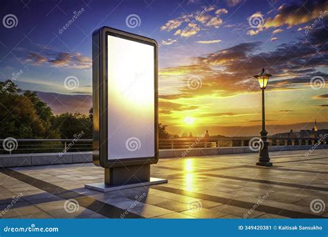 Modern Double Sided Outdoor Advertising Totem Blank Curved Led