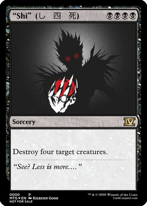“shi” 4 Death In Japanese Tribute To Hex Rcustommagic