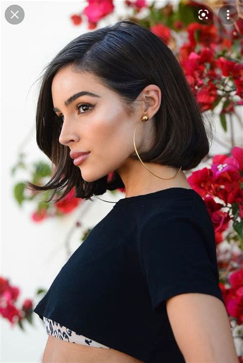 Elegant Bob Olivia Culpo Hair Lob Earrings For Bob Hairstyle Bob