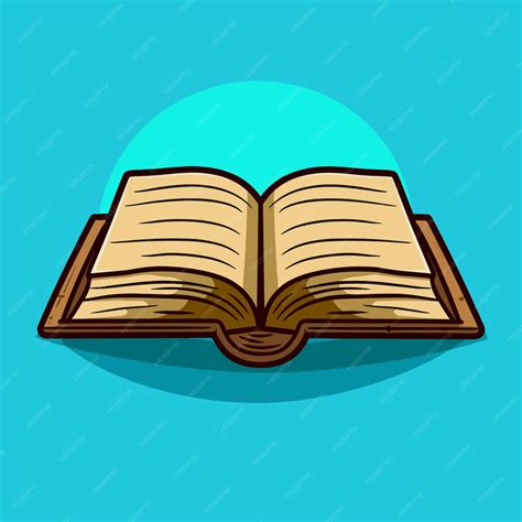 Premium Vector Open Book Cartoon Illustration Vector Art Book Clip