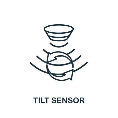 tilt sensor icon monochrome style design from sensors icon collection