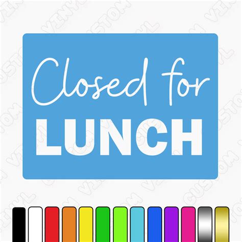 Closed For Lunch Sign Template Vintage Style Vector Metal Sign Lunch