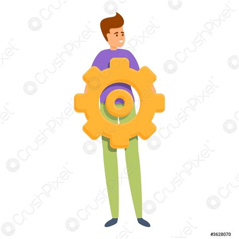 Technical Interaction Icon Cartoon Style Stock Vector 3628070