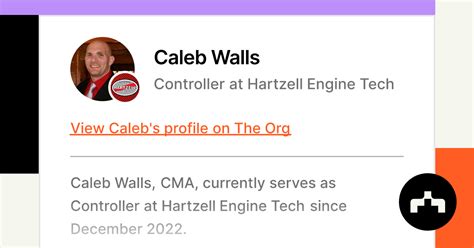 Caleb Walls Controller At Hartzell Engine Tech The Org