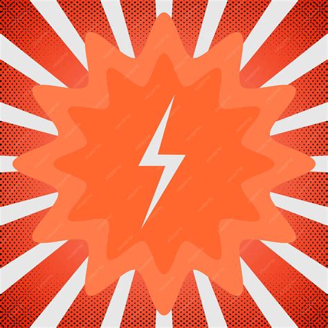 Premium Vector Comic Pop Art Background Cartoon Sunburst Pattern Red