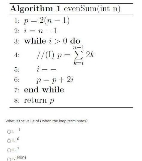 Solved N 1 Algorithm 1 Evensumint N 1 P 2n − 1 2 I