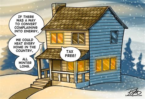 Cartoon Heating Costs Powell River Peak