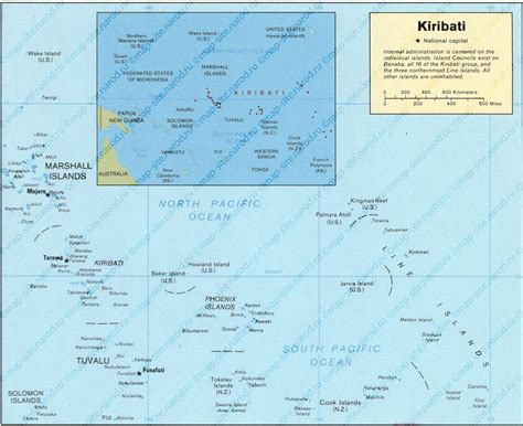 Map Of Kiribati