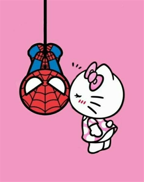 Wallpaper Backgrounds Hello Kitty And Spider Man Hello Kitty Imagenes