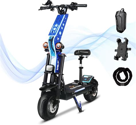 Brigittebike Electric Scooter For Adults6000w Dual Motor E Scooter 60v 38ah Up To