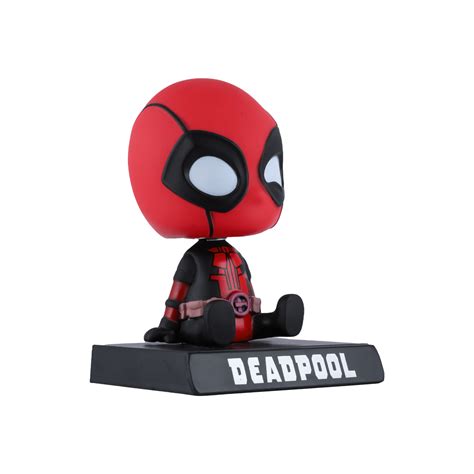 Deadpool Bobble Head For Car Dashboard Mobile Holder Ruvido Caso