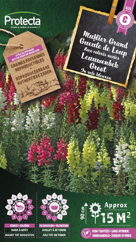 Protecta Bloemen Zaden Leeuwenbek Groot Gemengd Bol