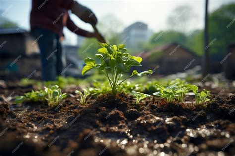 Premium Photo Environmental Stewardship A Tree Being Planted To