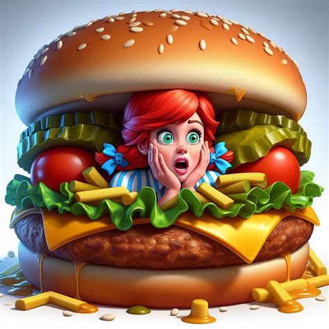 Wendys Burger Ai Generated By Joshuaecw21985 On Deviantart