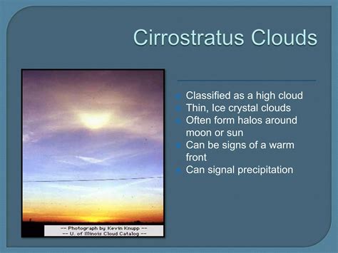 Classifying Different Types Of Clouds Ppt