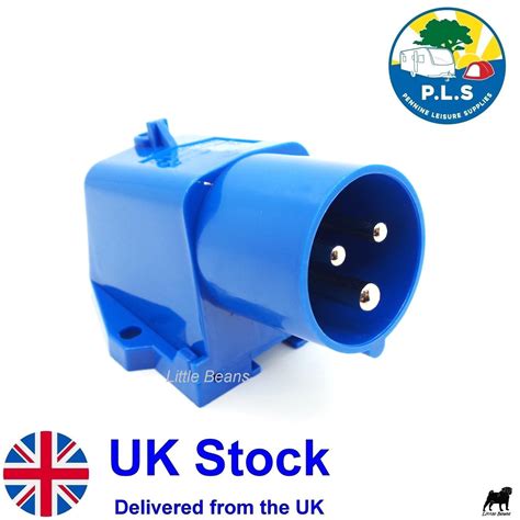 240v 3 Pin Mains Inlet Socket Caravan Motorhome Catering Trailer Camper