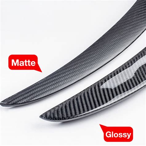 Model S Rear Spoiler Wing Real Carbon Fiber Matte For Tesla Evbase