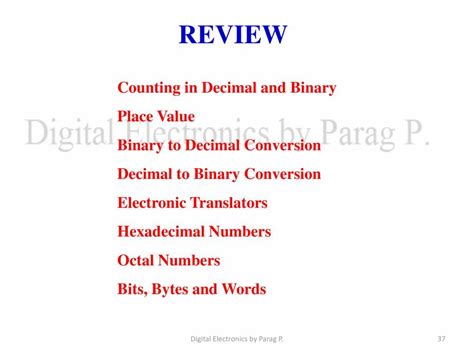 Digital Electronics Number Systems Powerpoint Slides Learnpick India