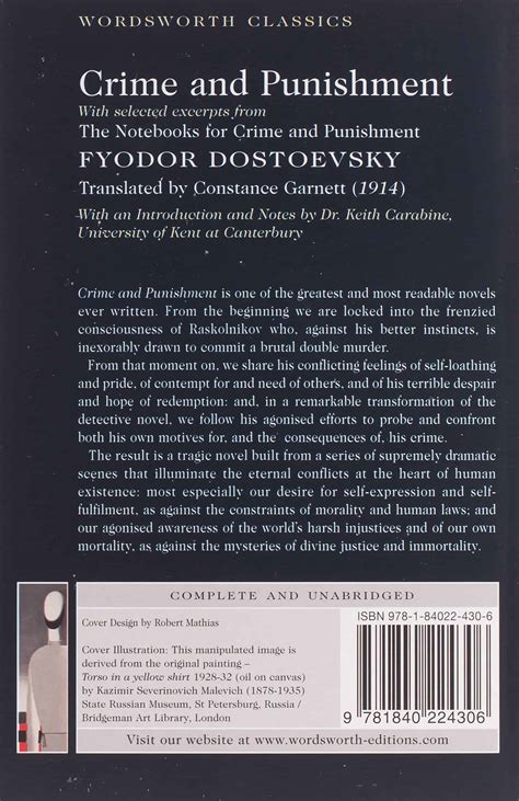 Paperback Classic Literature Crime And Punishment By Fyodor Dostoevsky