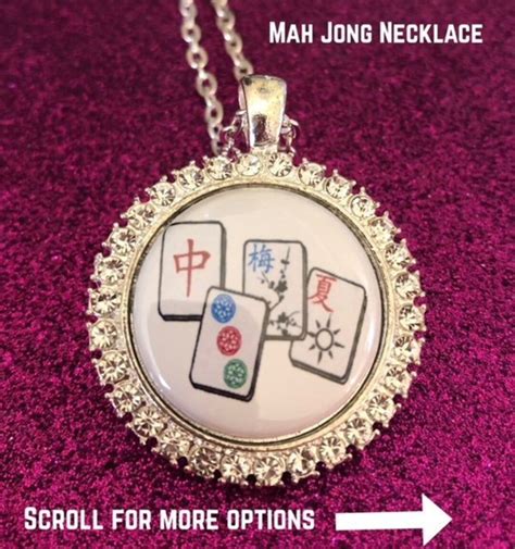 Mah Jong Tiles Necklace Or Bracelet Etsy