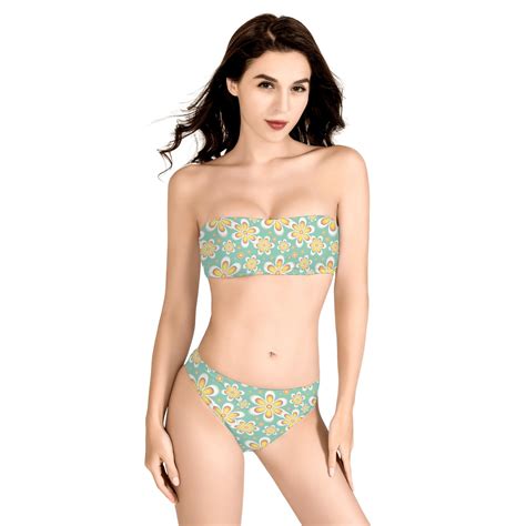 Womens Bandeau Strapless Bikinis Swimsuit Inspire Uplift