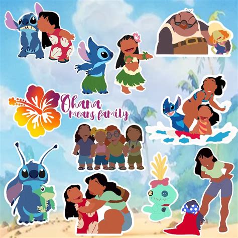 Lilo And Stitch Vinyl Stickers Etsy