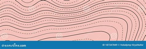 Topographic Map Lines Background Abstract Vector Illustration Stock Illustration Illustration