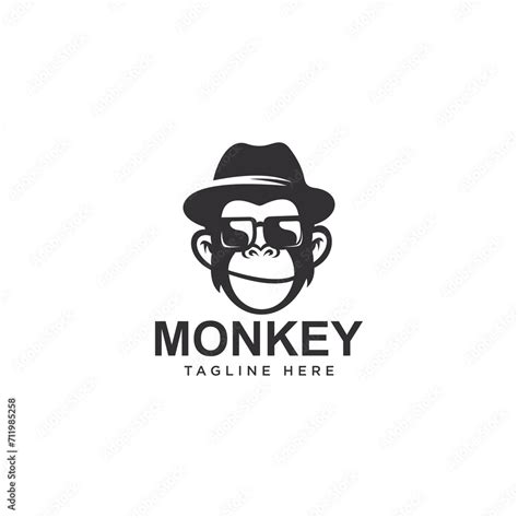Illustrator Vektor Desain Logo Monyet Keren Monkey Mascot Logo Vector
